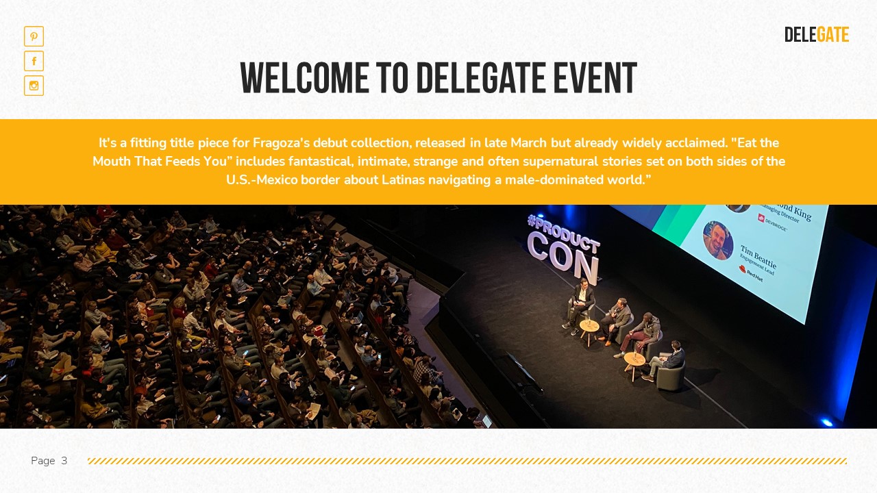 Delegate Event Presentation Template, Presentation Templates | GraphicRiver