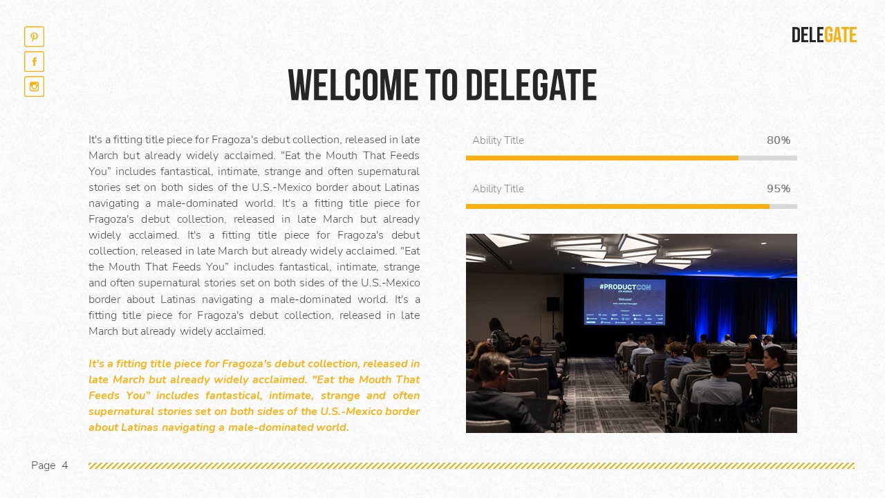 Delegate Event Presentation Template, Presentation Templates | GraphicRiver