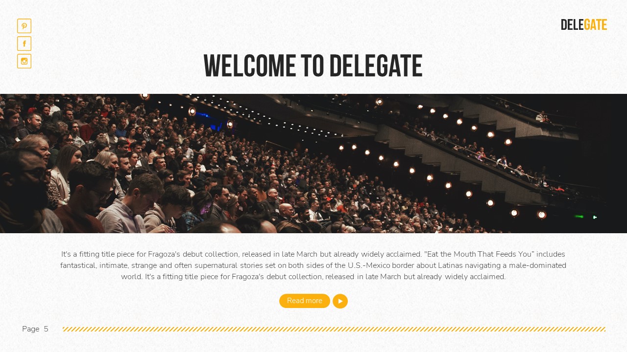 Delegate Event Presentation Template, Presentation Templates | GraphicRiver