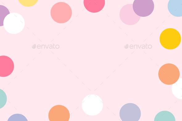 Pastel polka dot frame in cute pastel pattern Stock Photo by Rawpixel