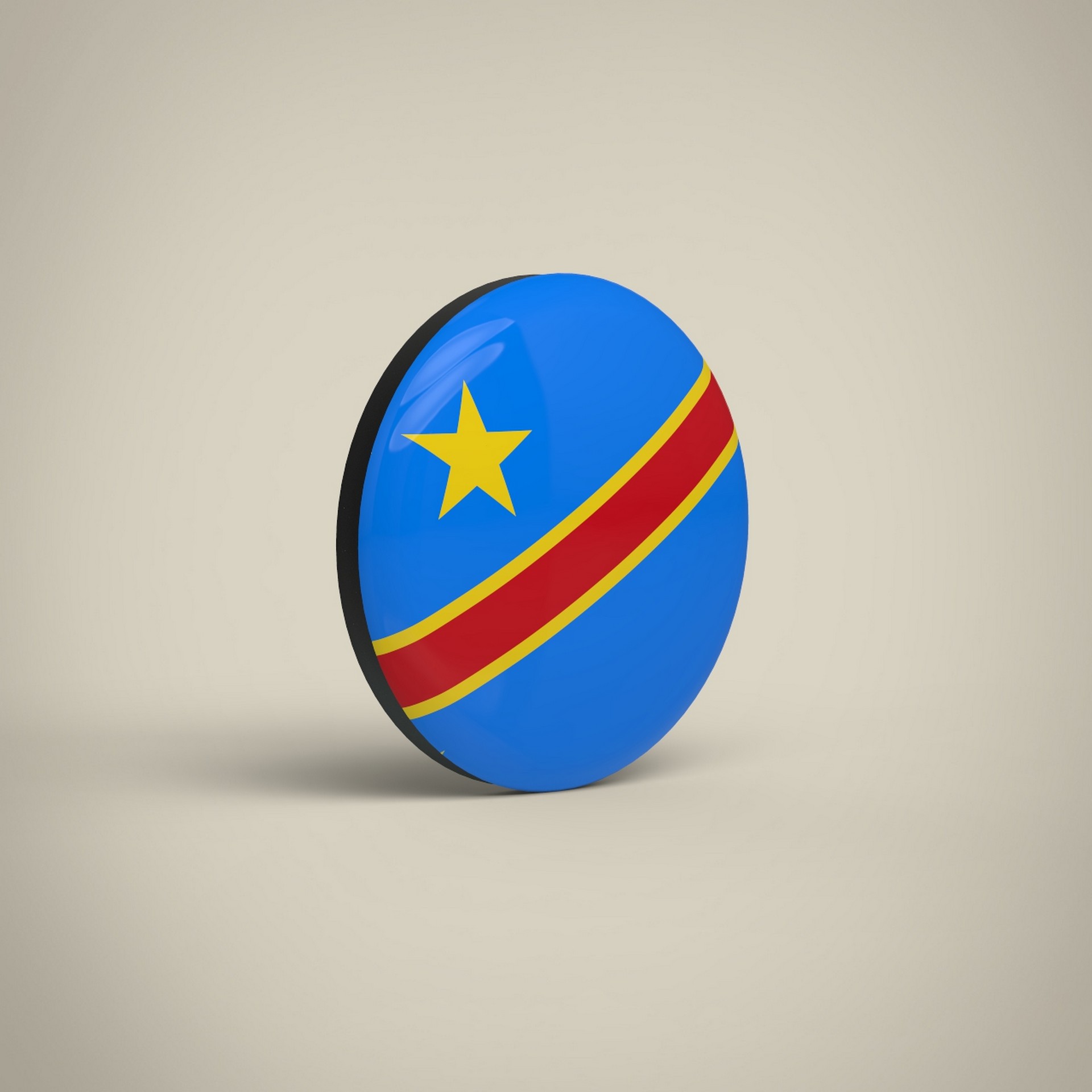 Democratic Republic of the Congo Badge by deepocean3d | 3DOcean
