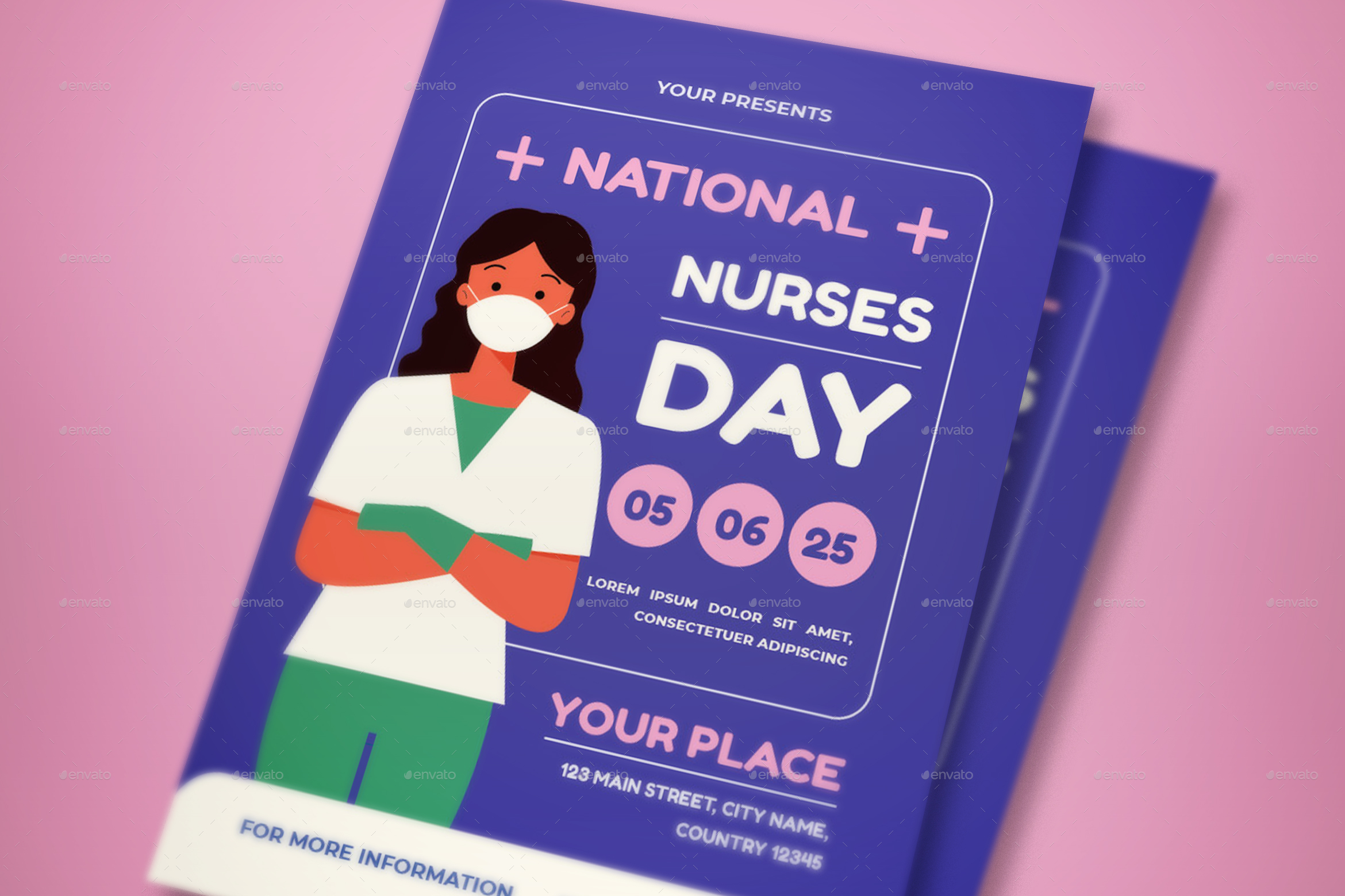International Nurses Day Flyer Set, Print Templates | GraphicRiver