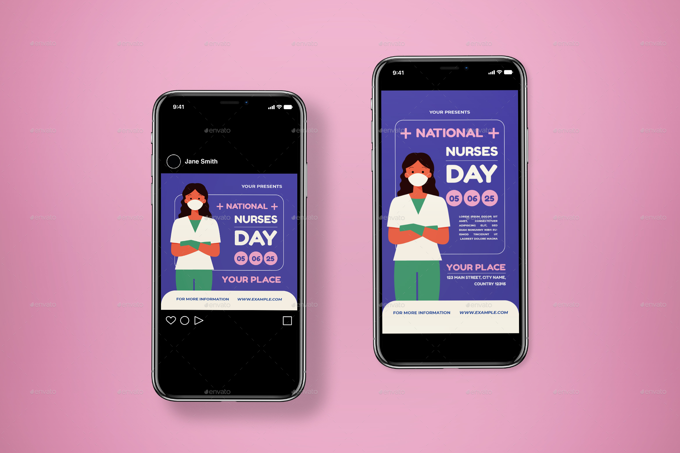 International Nurses Day Flyer Set, Print Templates | GraphicRiver