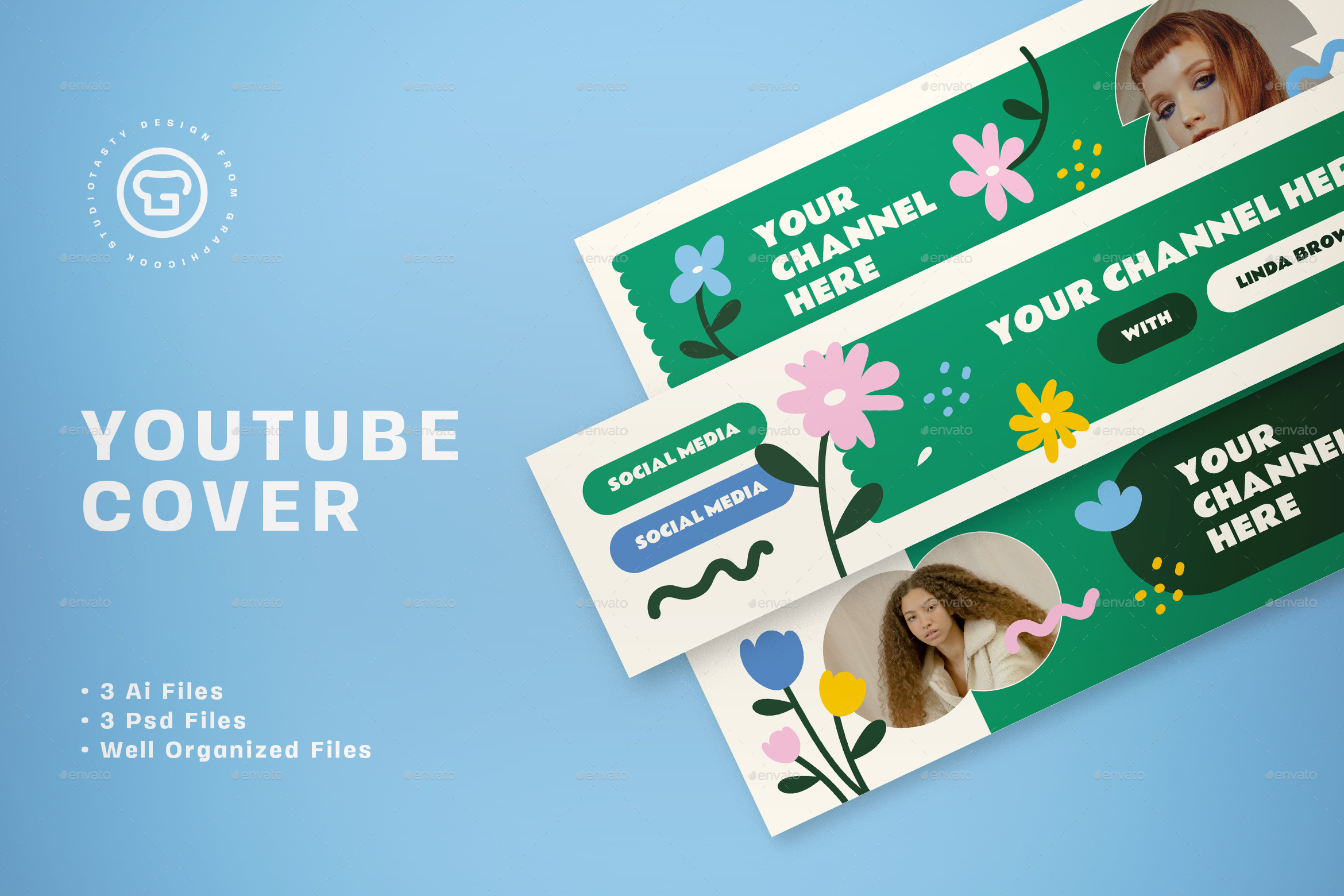 Spring Youtube Cover by graphicook | GraphicRiver