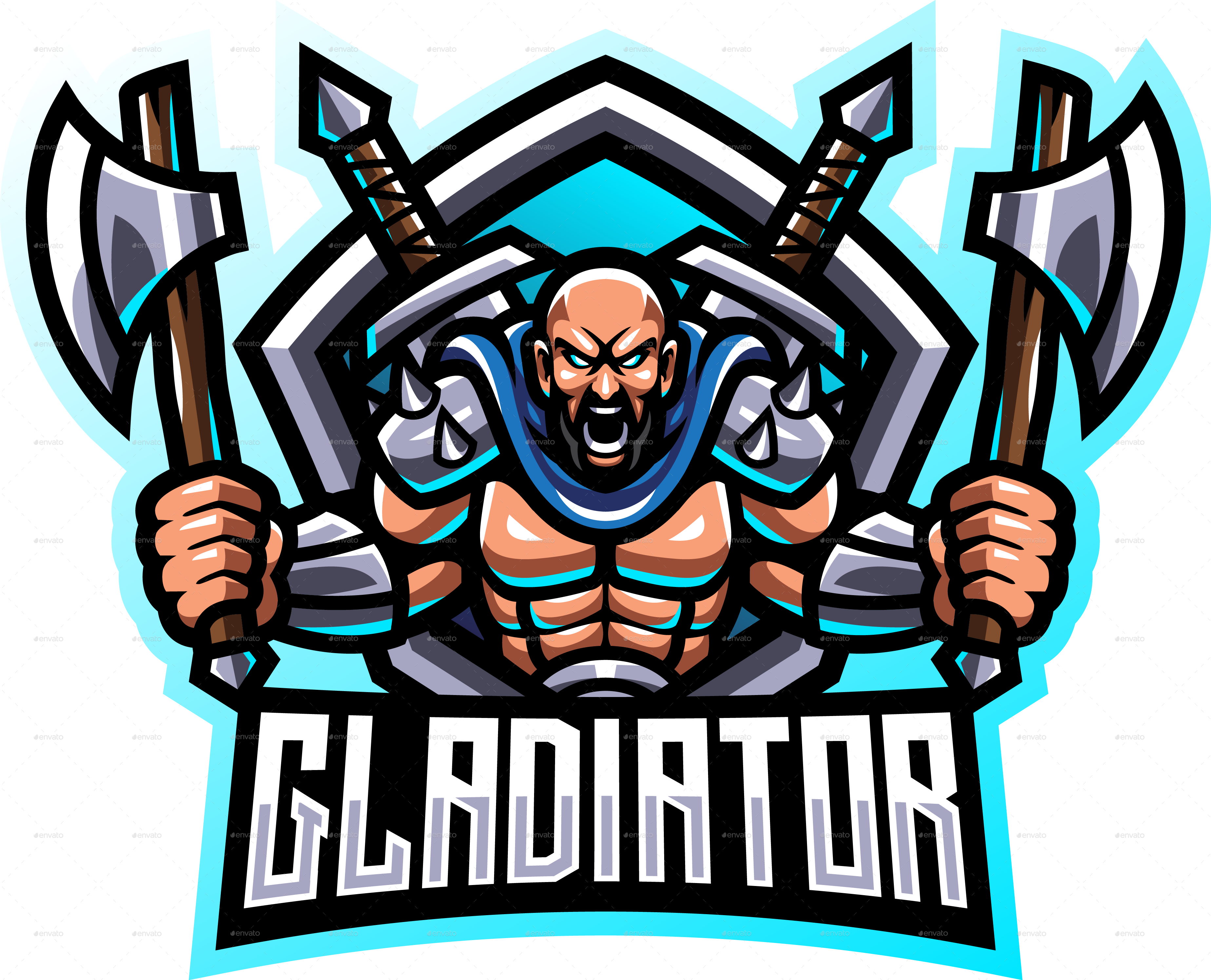 Gladiator Esport Mascot, Vectors | GraphicRiver