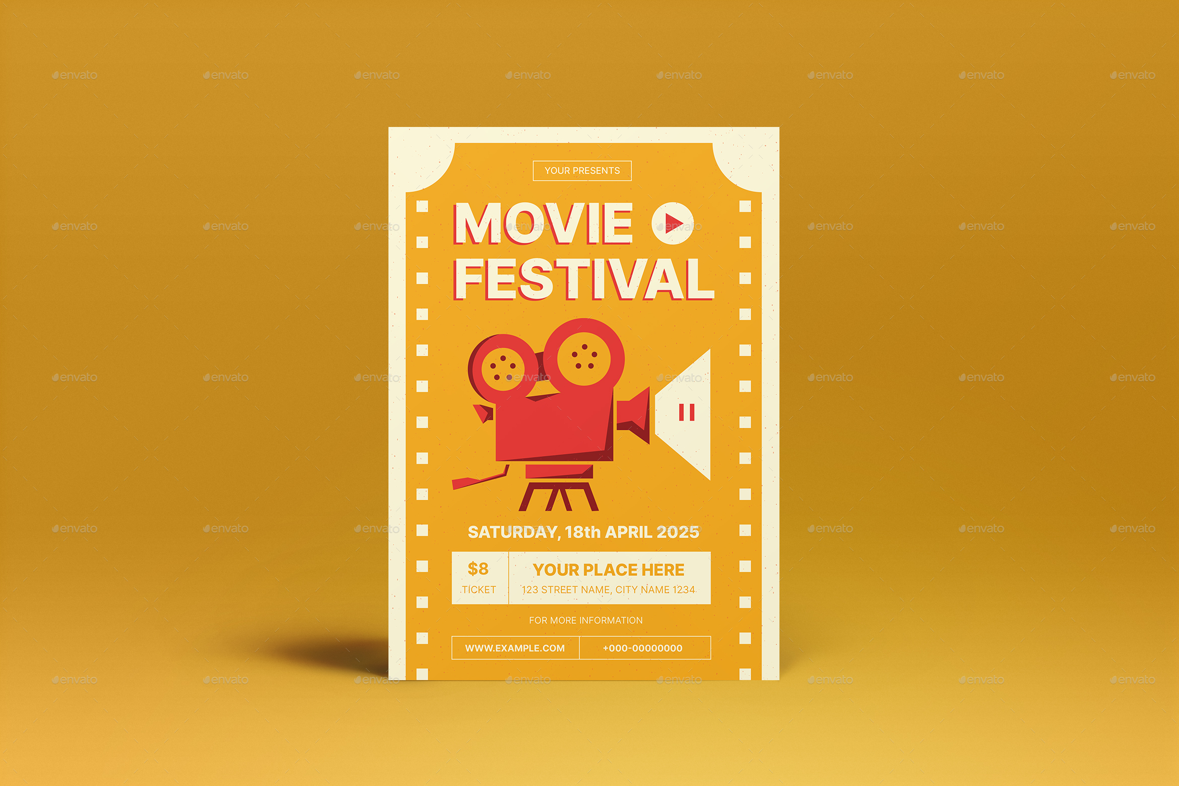 Movie Festival Flyer, Print Templates | GraphicRiver