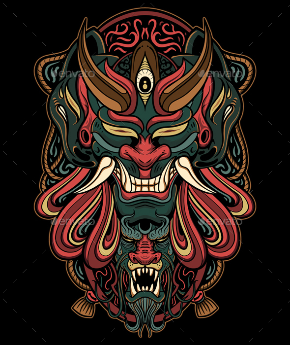 Oni Illustration, Graphics | GraphicRiver
