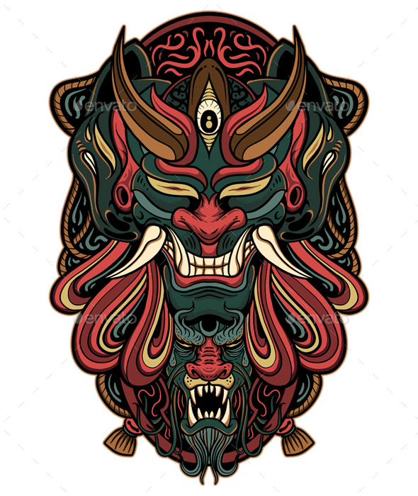 Oni Illustration, Graphics | GraphicRiver