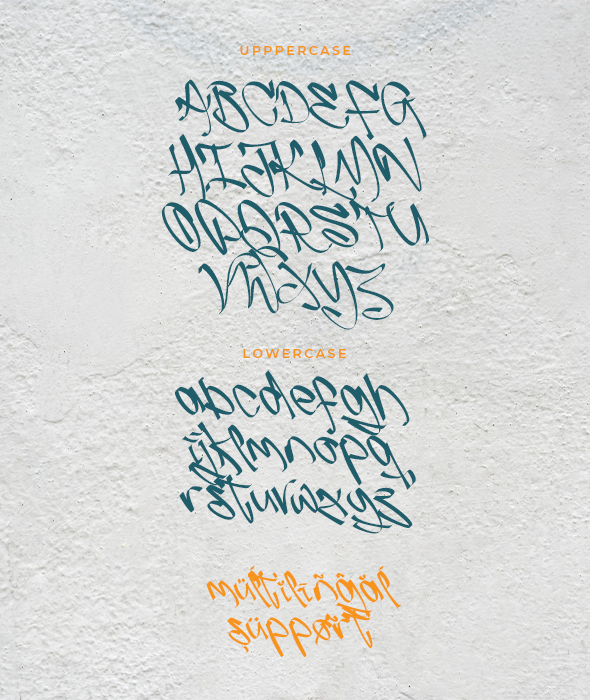Slash Roller - A Graffiti Font, Fonts | GraphicRiver