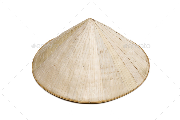 Traditional Asian hat made of twigs Stock Photo by BGStock72 | PhotoDune