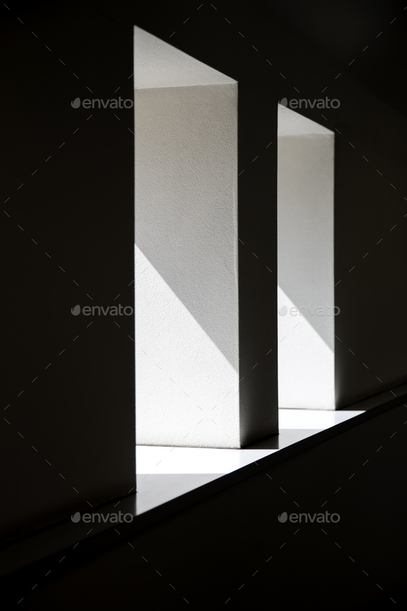 Side view at windows with bright daylight Stock Photo by BGStock72