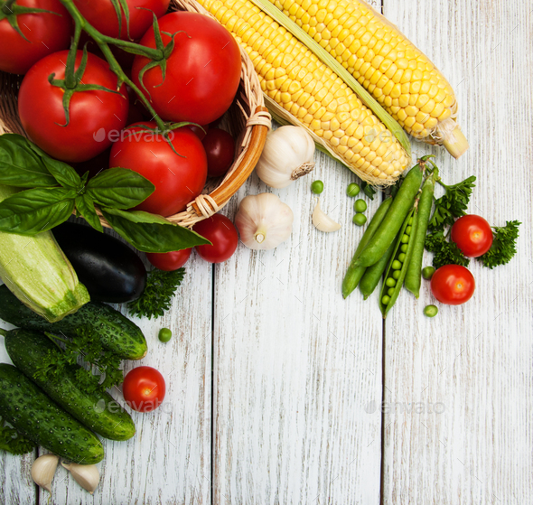 Fresh summer vegetables Stock Photo by Olena_Rudo | PhotoDune