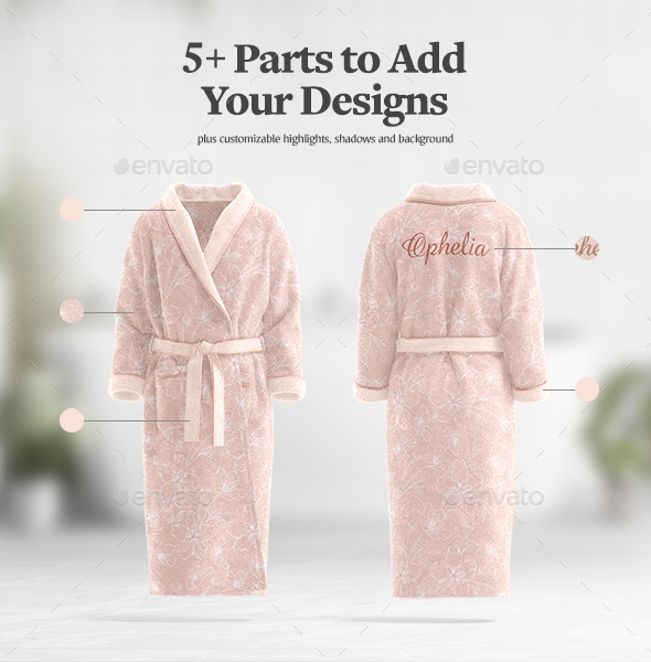Hotel Bathrobe Mockup, Graphics | GraphicRiver