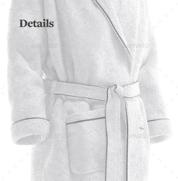 Hotel Bathrobe Mockup, Graphics | GraphicRiver
