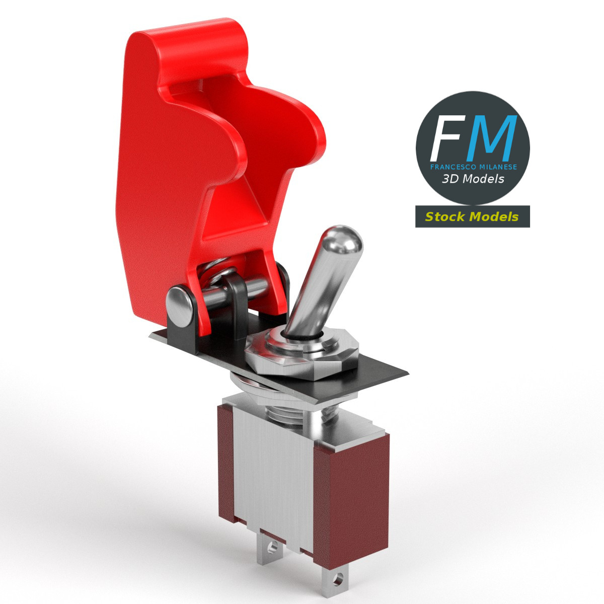 Toggle switch with guard 2 by FrancescoMilanese85 | 3DOcean