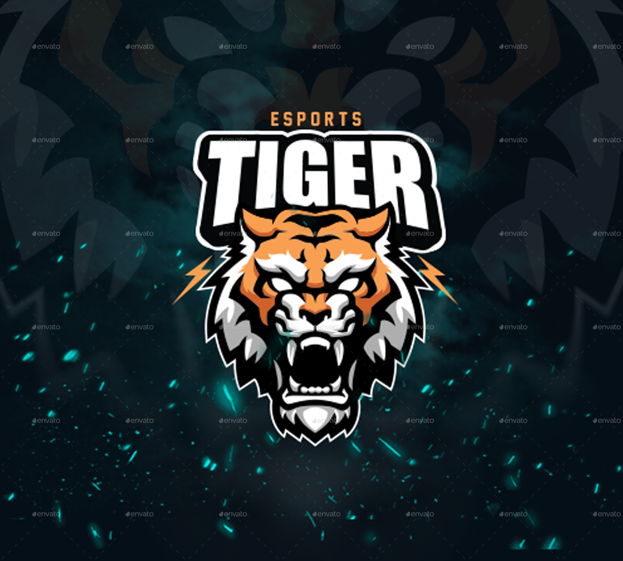 Tiger Esport Logo, Logo Templates | GraphicRiver