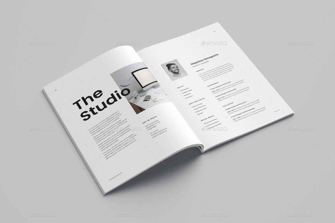 Minimalist Portfolio Template, Print Templates | GraphicRiver