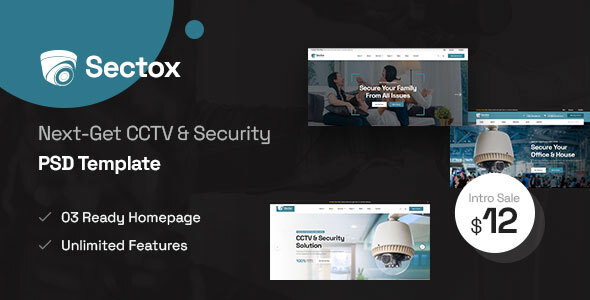 Sectox - CCTV & Security PSD Template by Theme_Pure | ThemeForest