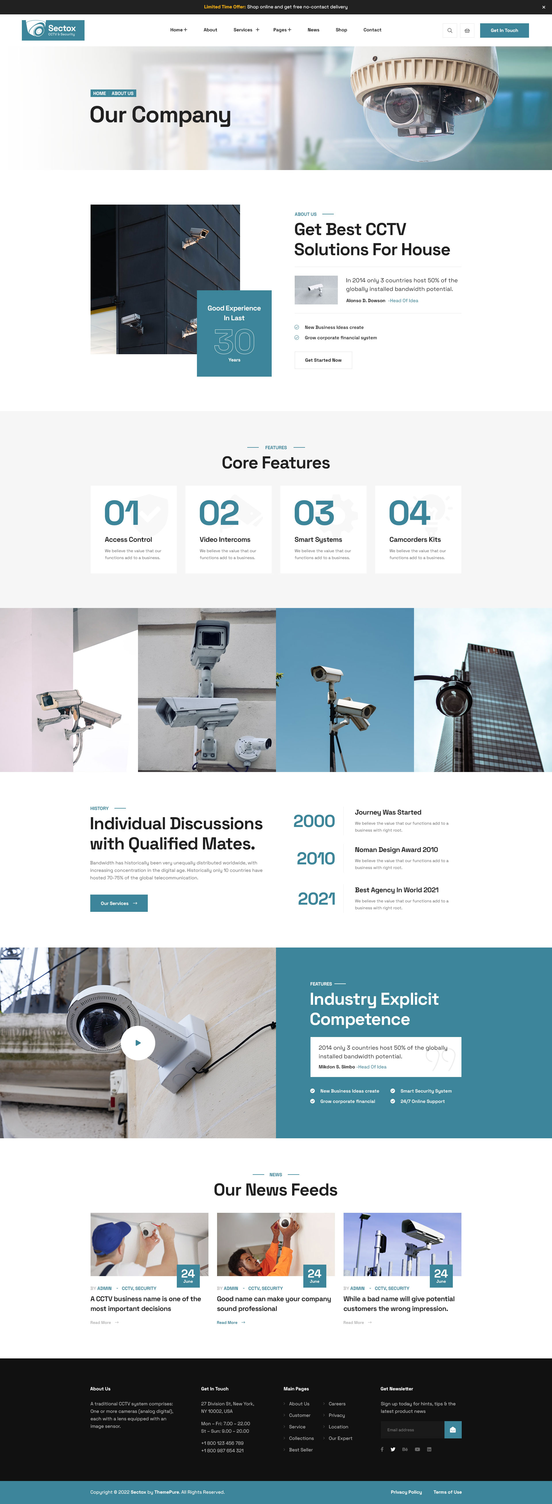 Sectox - CCTV & Security PSD Template by Theme_Pure | ThemeForest