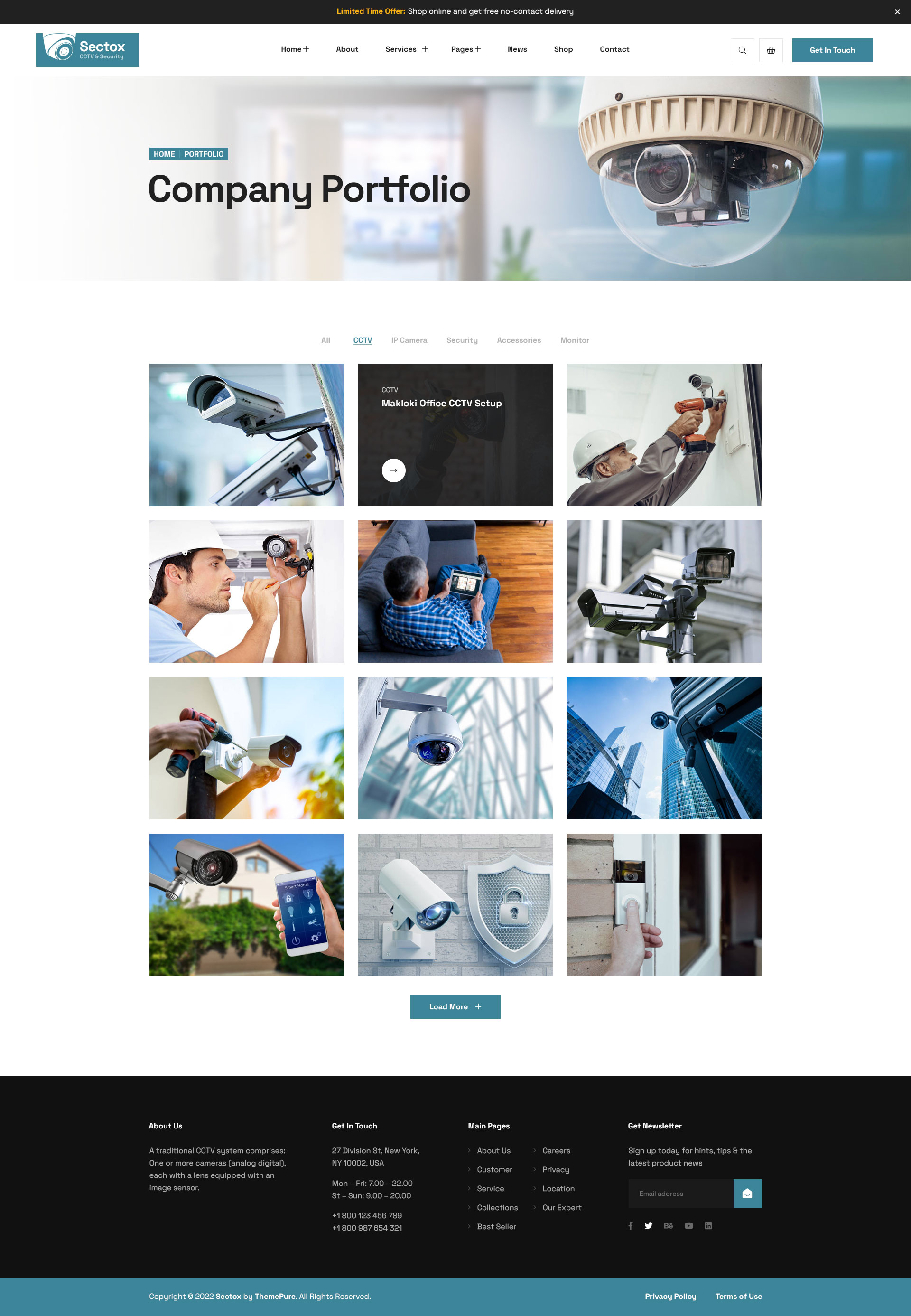 Sectox - CCTV & Security PSD Template by Theme_Pure | ThemeForest