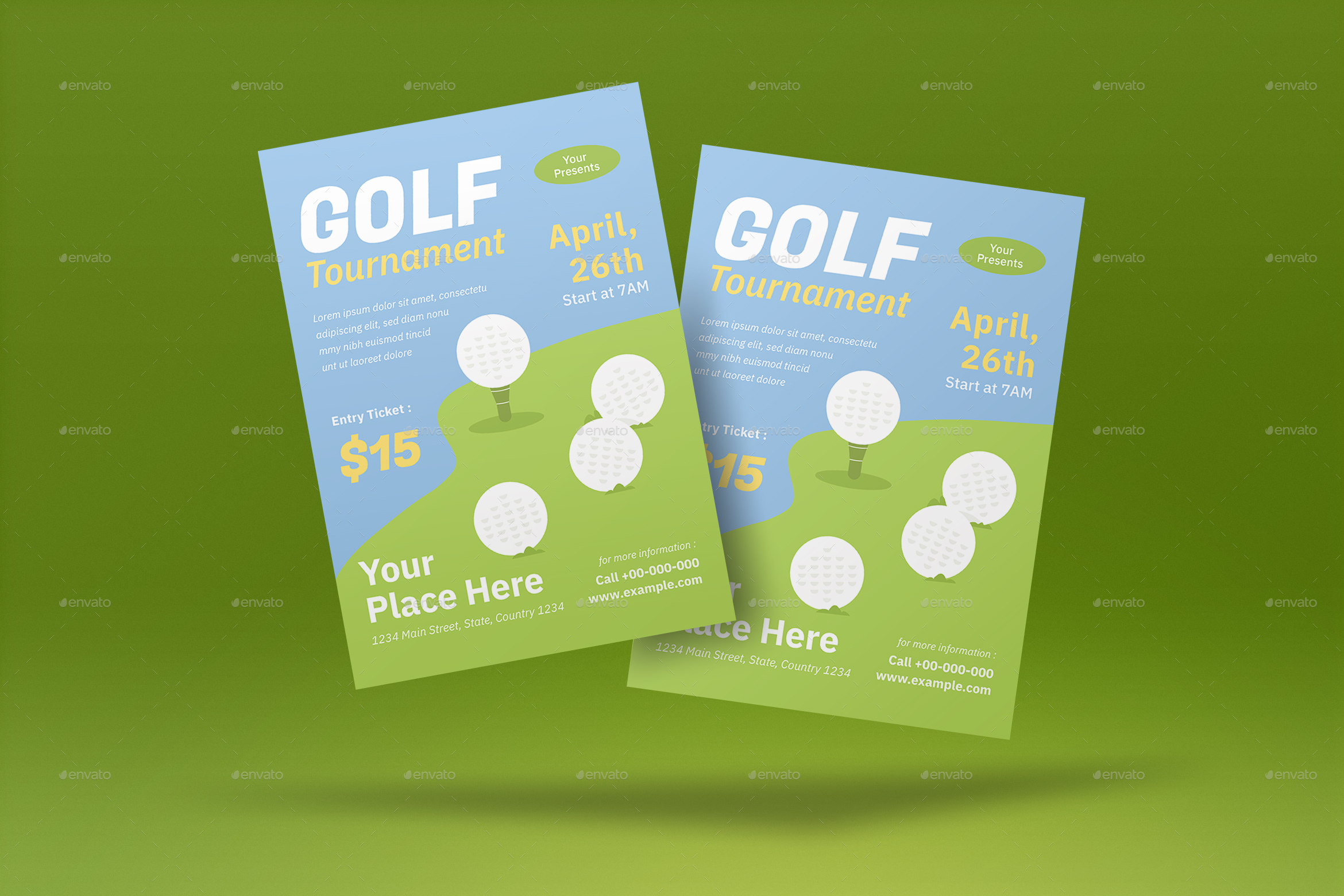 Golf Flyer, Print Templates | GraphicRiver