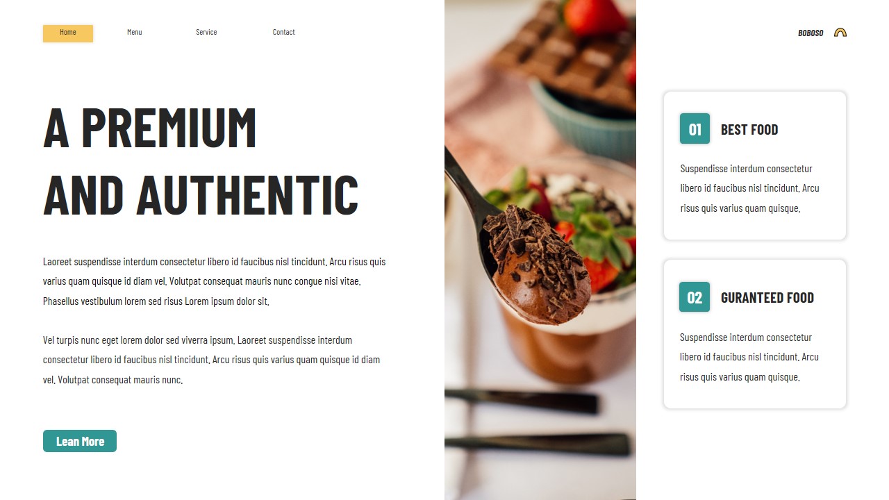 Boboso - Food Business Plan Presentation Keynote Templates ...