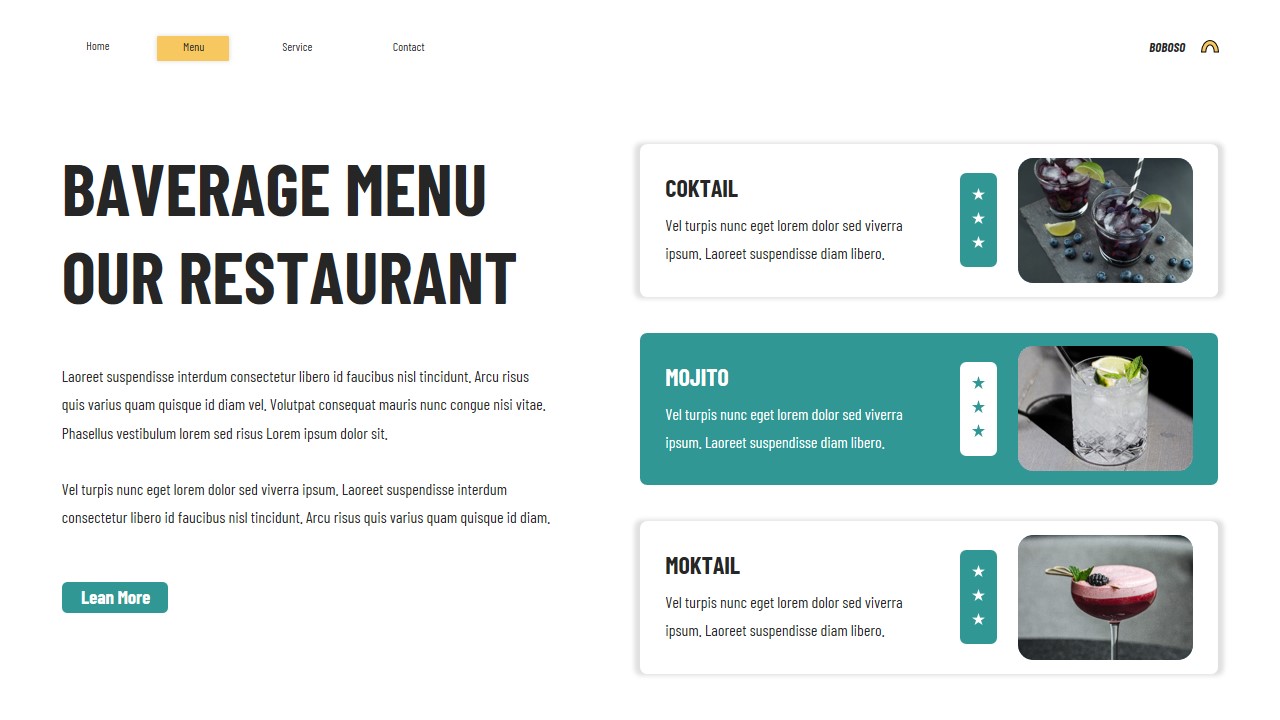 Boboso - Food Business Plan Presentation Keynote Templates ...