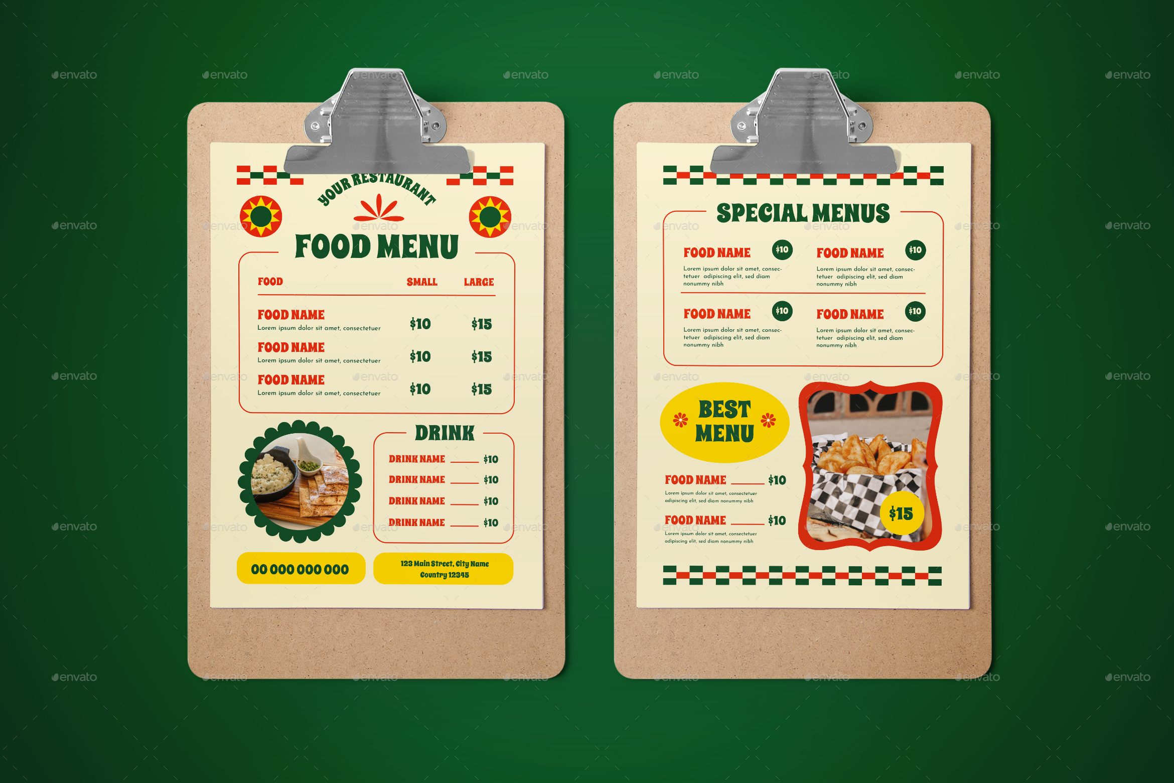 Mexico Food Menu, Print Templates | GraphicRiver