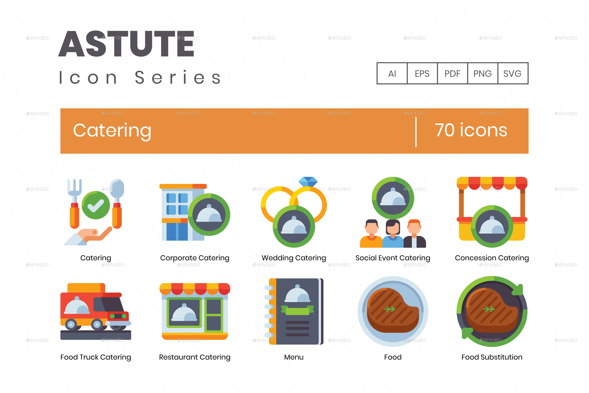 Catering Icons, Icons | GraphicRiver