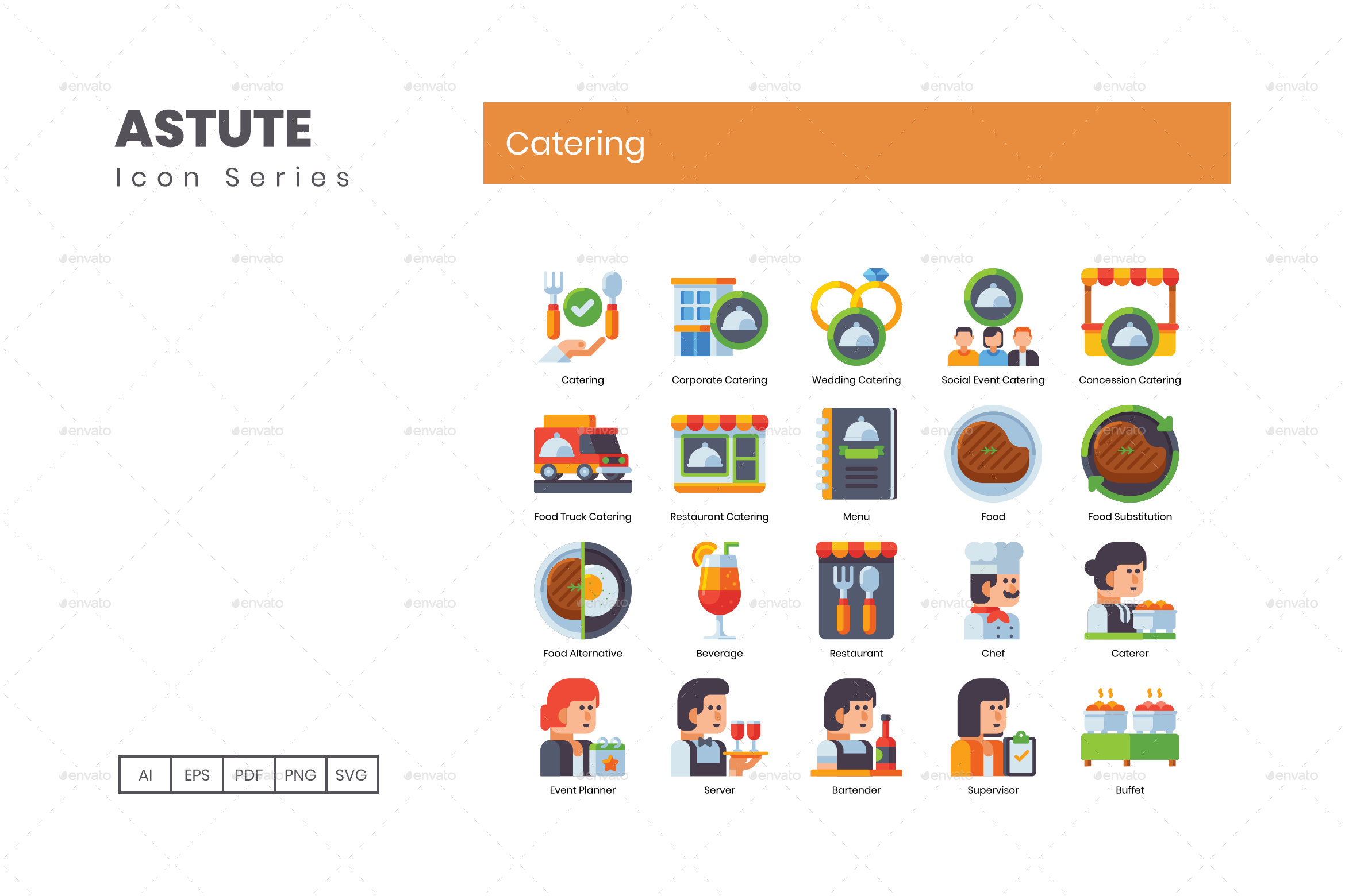 Catering Icons, Icons | GraphicRiver