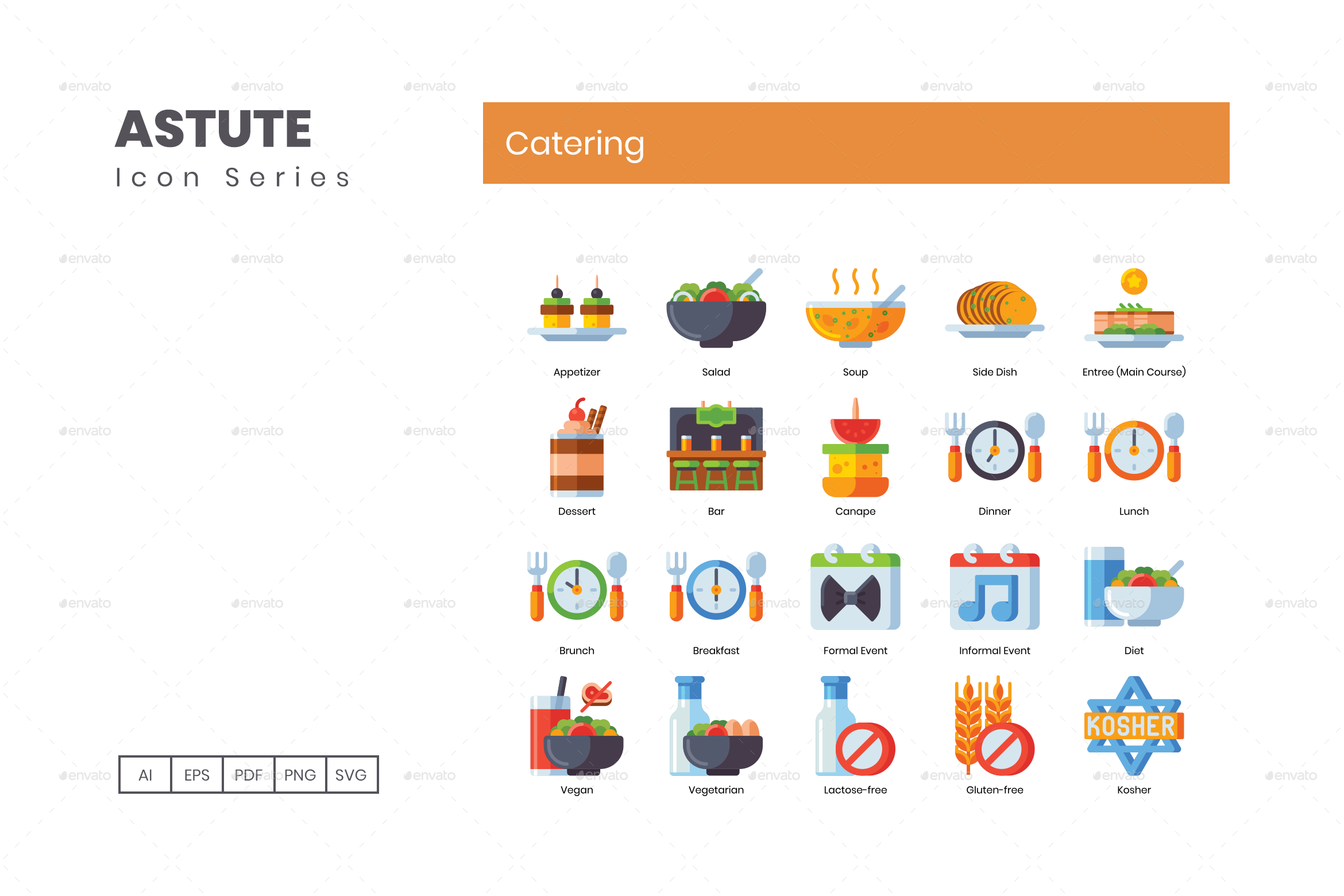 Catering Icons, Icons | GraphicRiver
