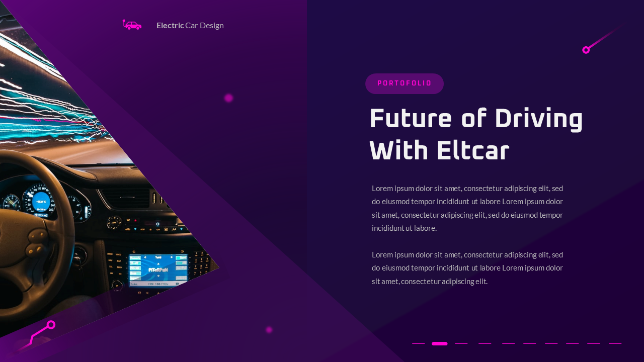 Eltcar- Electric Car PowerPoint Template, Presentation Templates ...