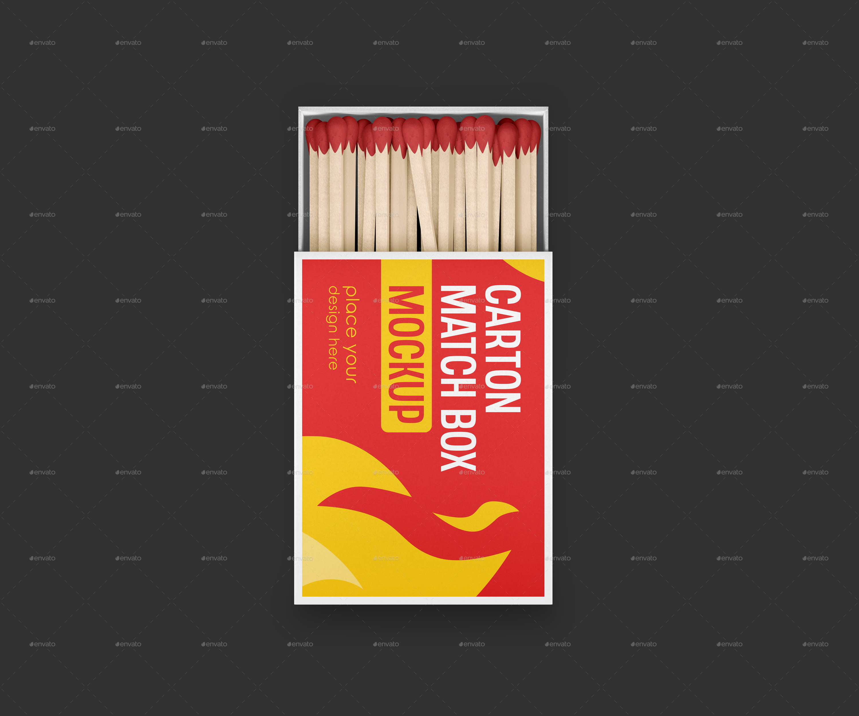 Carton Match Box Mockup Set, Graphics | GraphicRiver