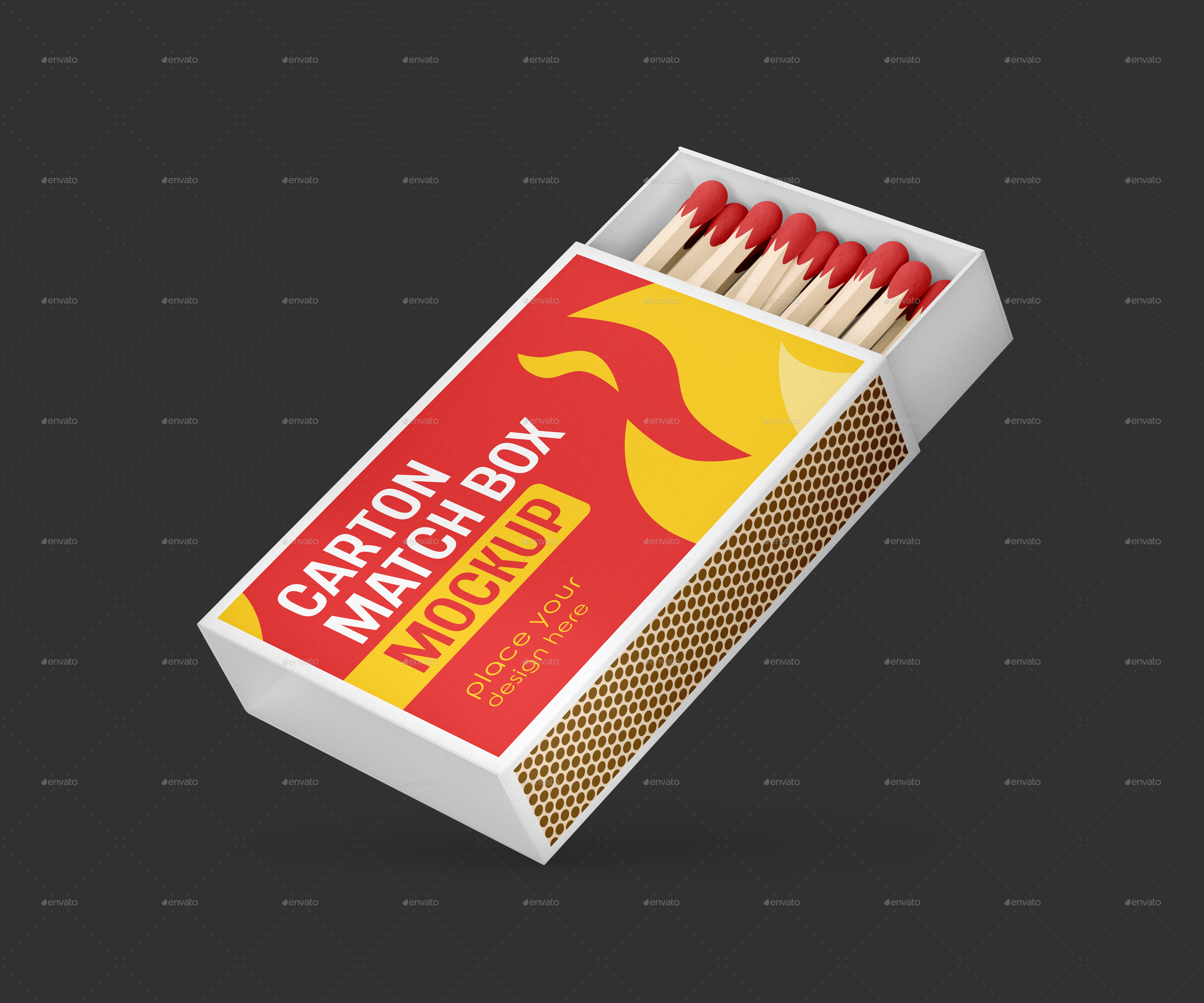 Carton Match Box Mockup Set, Graphics | GraphicRiver