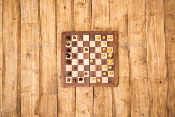 Chess Board Top View