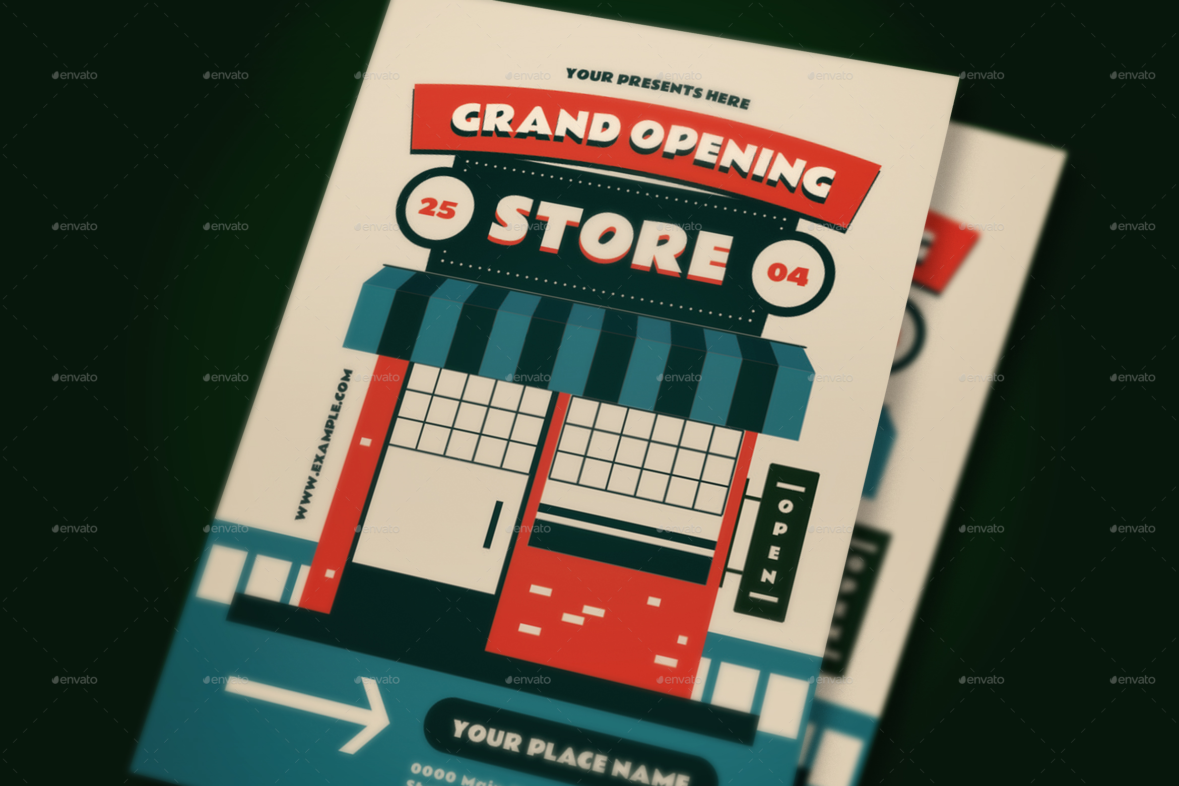 Grand Opening Store Flyer Set, Print Templates | GraphicRiver