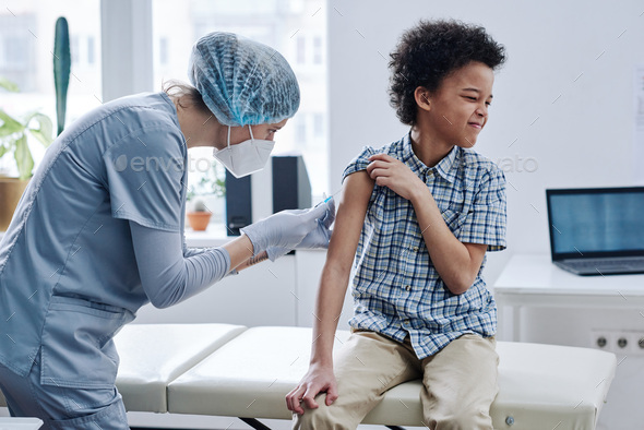 Child being afraid of injection Stock Photo by AnnaStills | PhotoDune