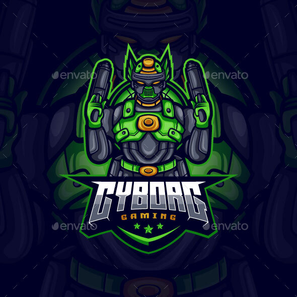 Cyborg Esport Logo, Logo Templates | GraphicRiver