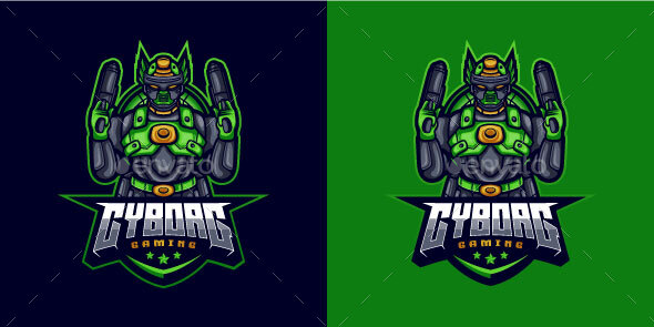 Cyborg Esport Logo, Logo Templates | GraphicRiver