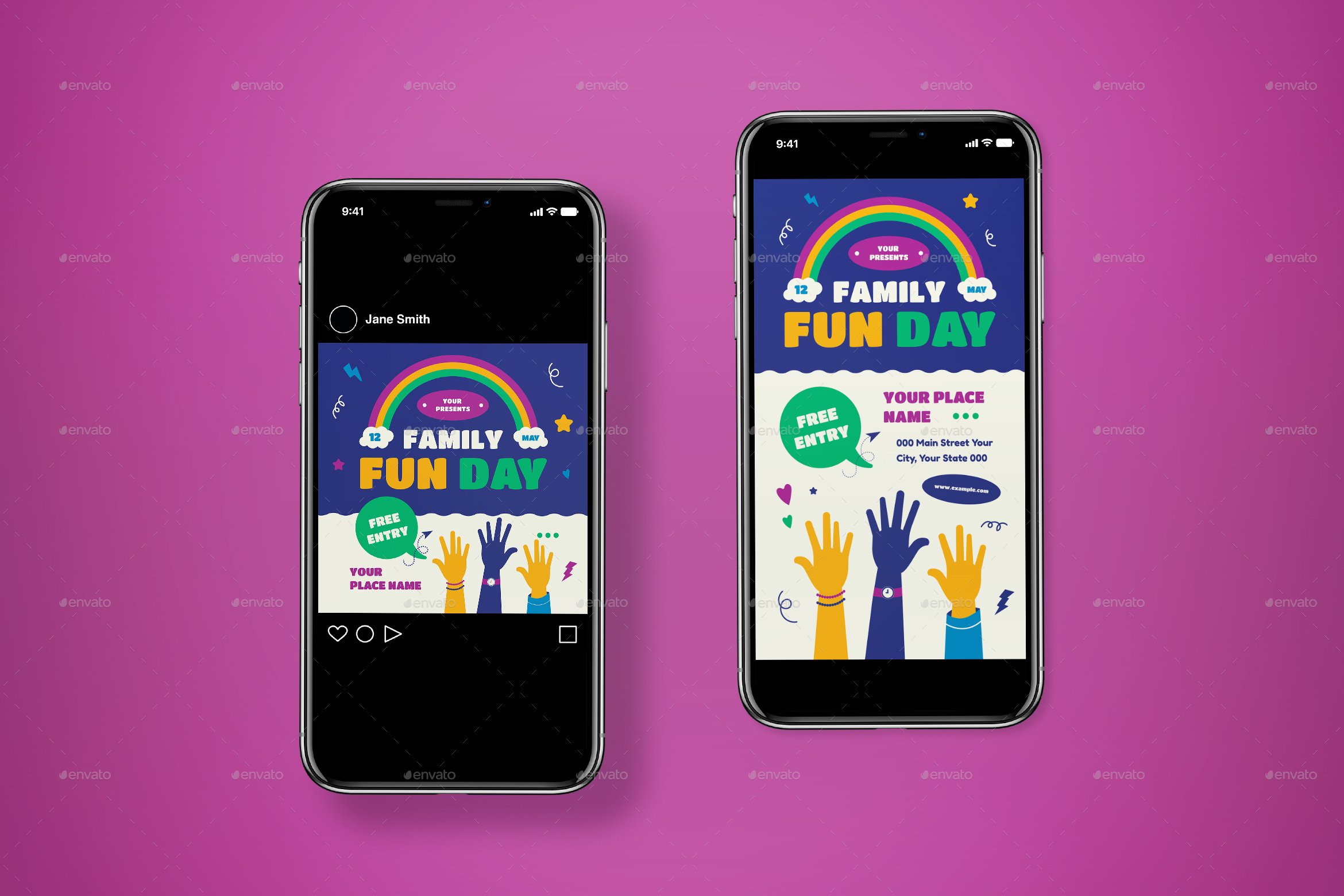 Family Fun Day Flyer Set, Print Templates | GraphicRiver