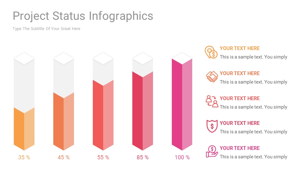 Project Status infographics PowerPoint Template Presentation by SOOZ_ART