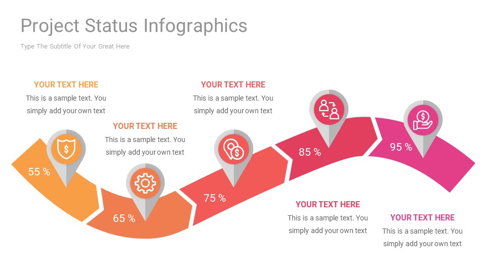 Project Status infographics PowerPoint Template Presentation by SOOZ_ART