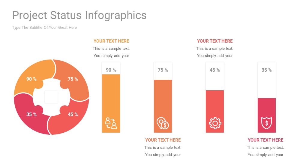 Project Status infographics PowerPoint Template Presentation by SOOZ_ART