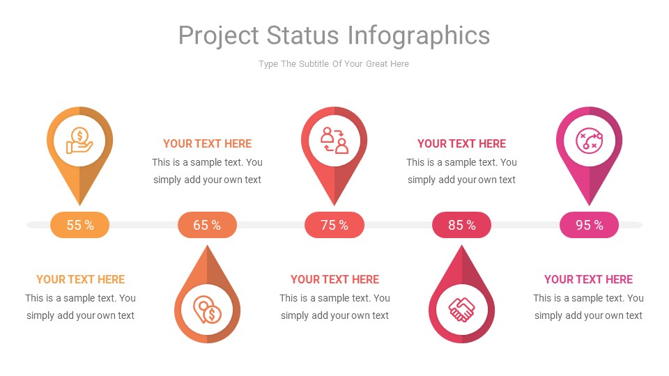 Project Status infographics PowerPoint Template Presentation by SOOZ_ART