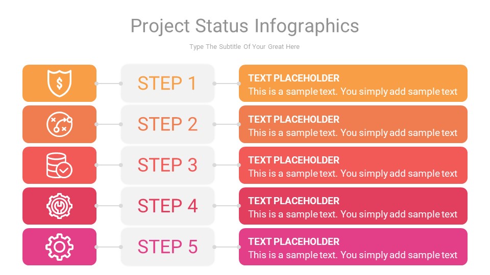 Project Status infographics PowerPoint Template Presentation by SOOZ_ART