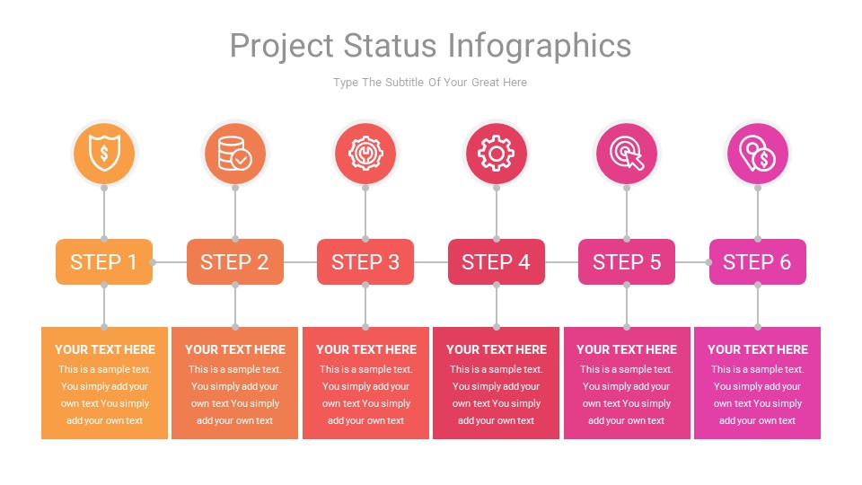Project Status infographics PowerPoint Template Presentation by SOOZ_ART