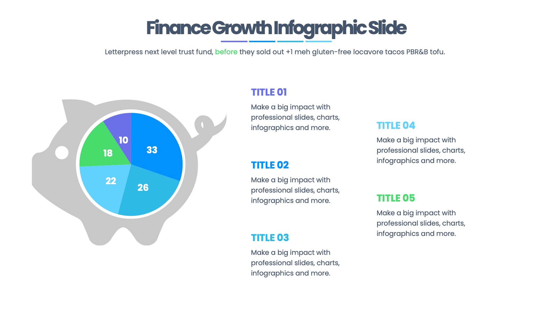 Finance Growth - PowerPoint Infographics Slides, Presentation Templates