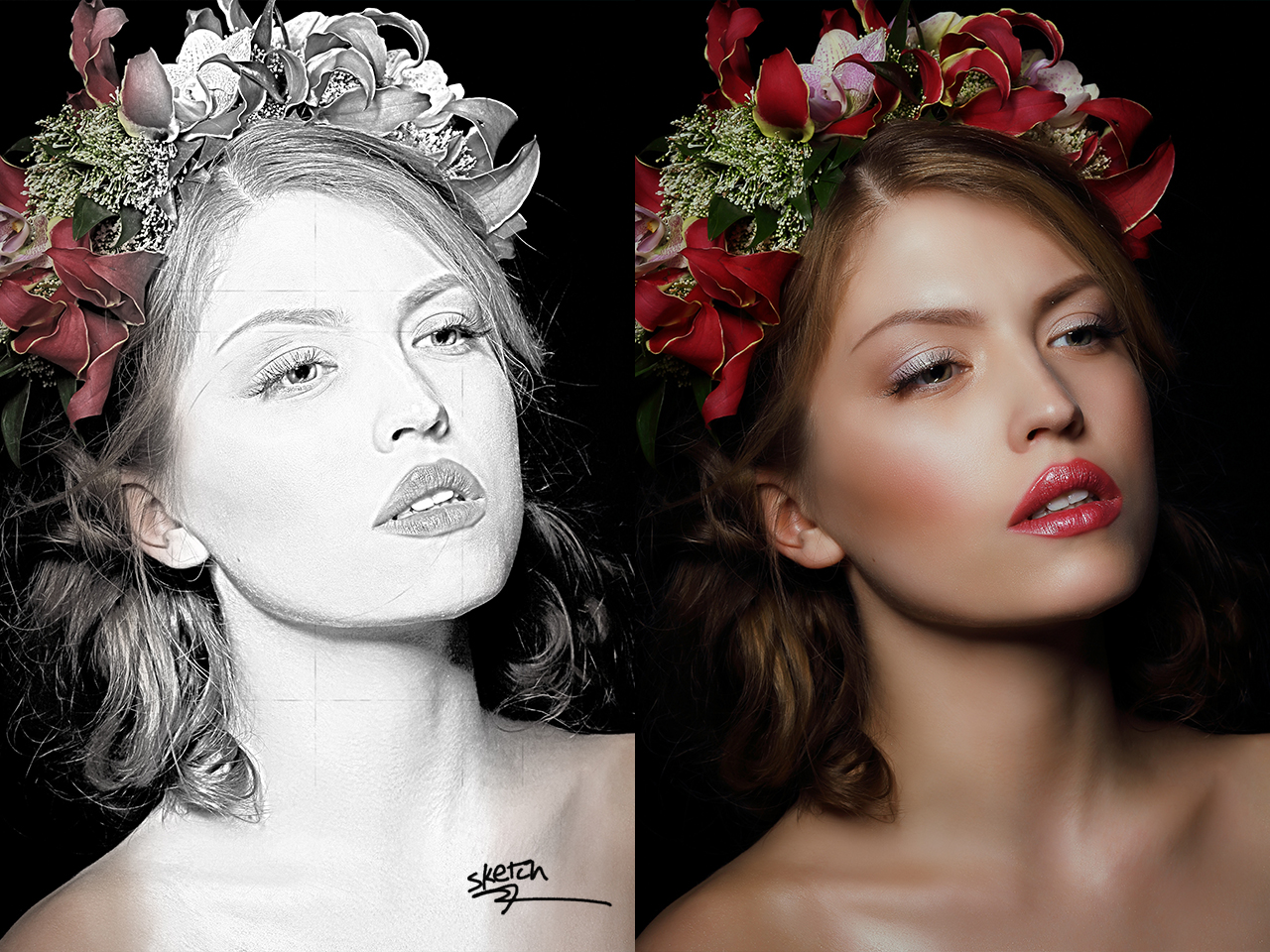 Sketch Photo & Portrait Action Set, Add-ons | GraphicRiver