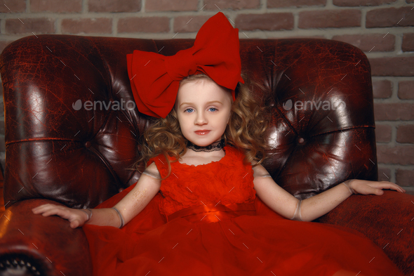 Cute girl in puppet look body paint. Young lady acts as a doll. Stock ...