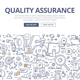 Quality Assurance Doodle Banner, Vectors | GraphicRiver